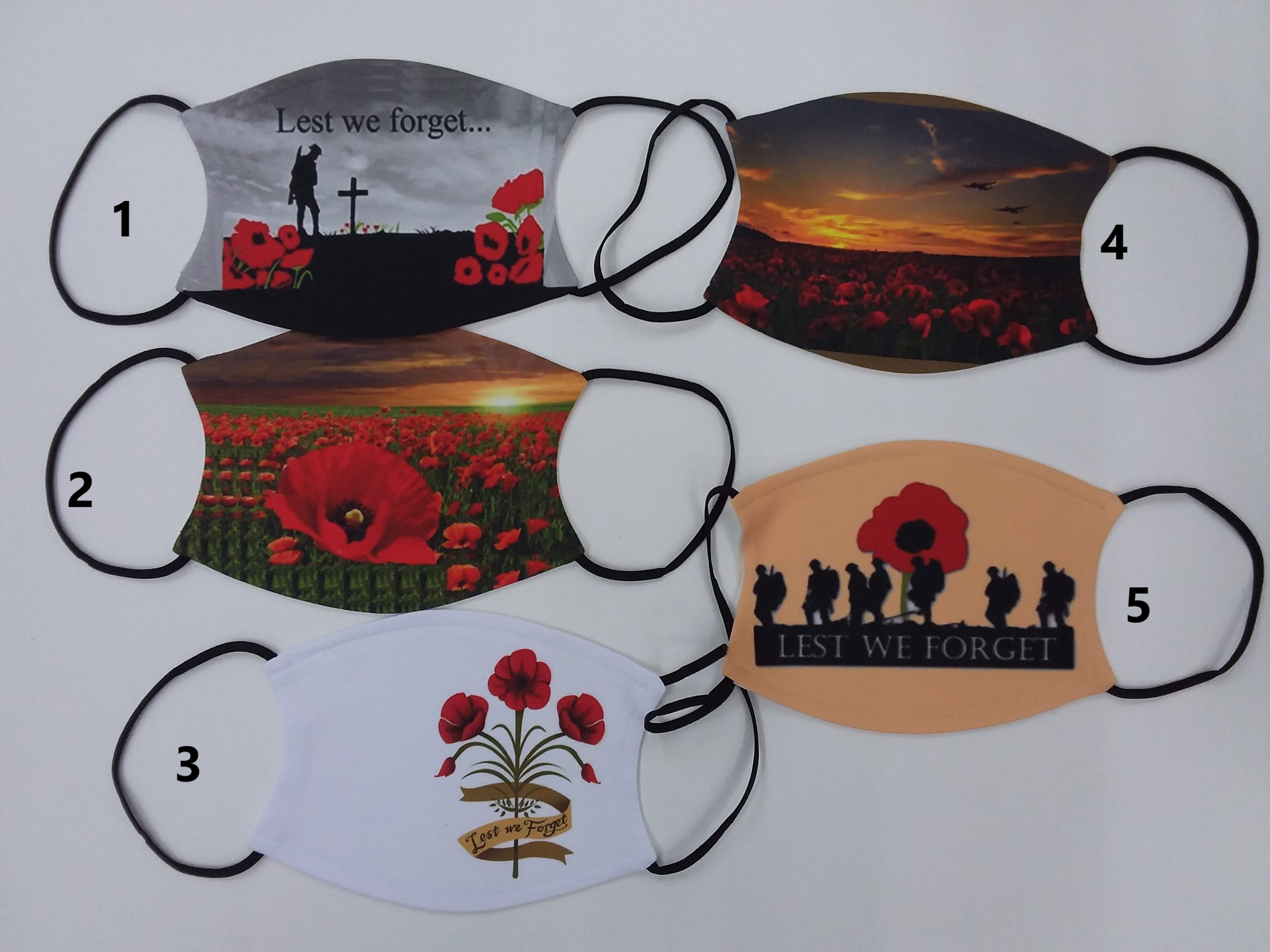 Anzac/Remembrance Day Face Masks – Marellen Show Ribbons